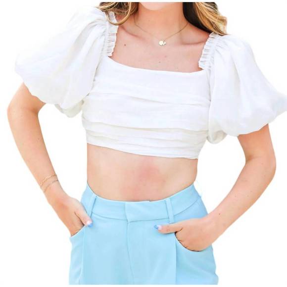 Main Strip | Tops | New Main Strip Sweet Love Crop Top In White | Poshmark